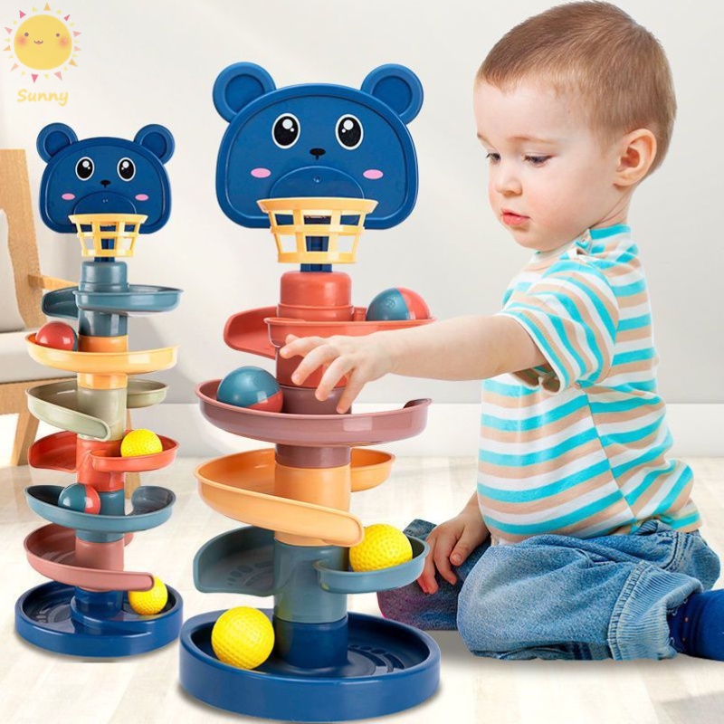 Baby Toys Toddler Shooting Toy Children's Fun Track Slide Ball Baby ...