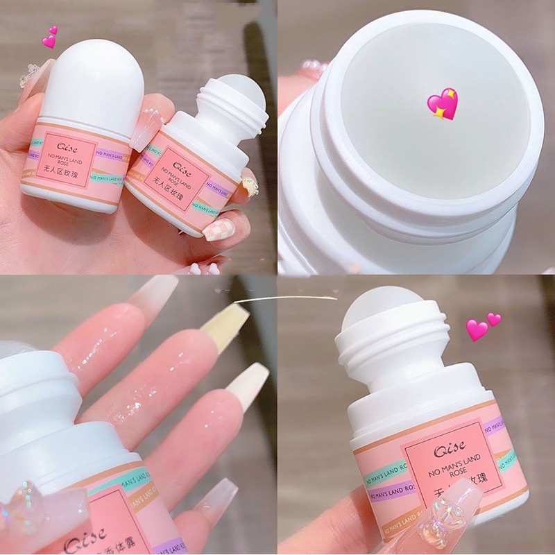 QISE Cute Floral Deodorant Antiperspirant Portable Dry Roll-on ...