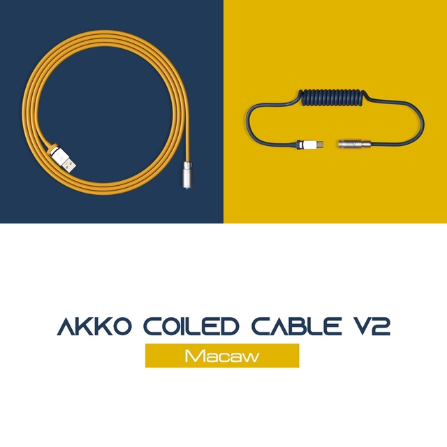 Akko Custom Coiled Avaitor Cable V2 Retractable USB Type-C Extension ...
