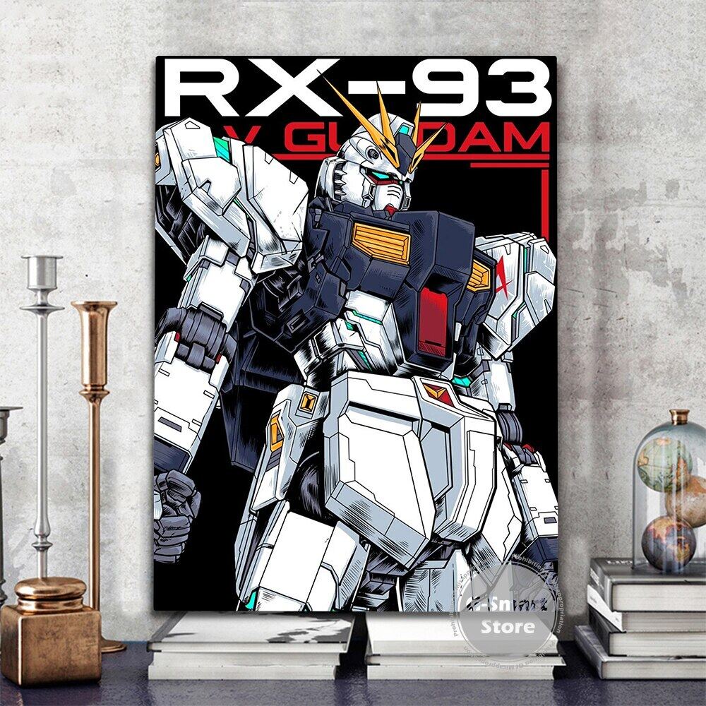 Japanese Classic Anime Gundam Mobile Suit Poster Cartoon Print ...