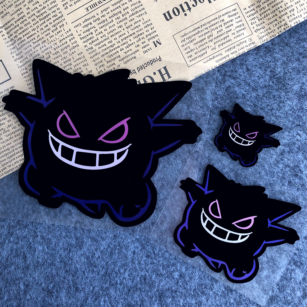 JDM Anime Cartoon Pokemon Gengar Car Reflective Modified Sticker Body ...