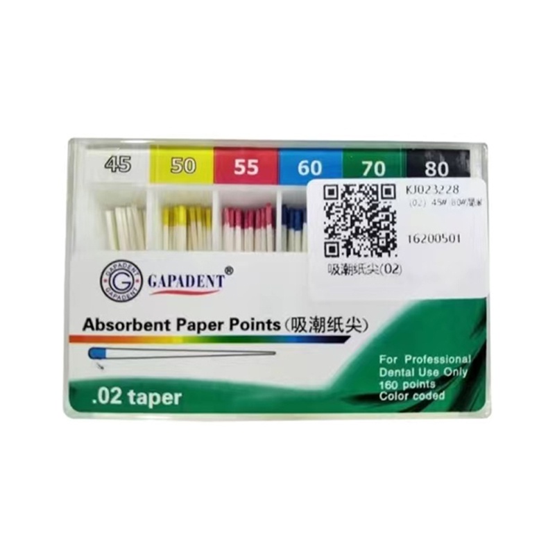 1 Box Dental Absorbent Paper Points 02 taper for Protaper Files 45 50 ...