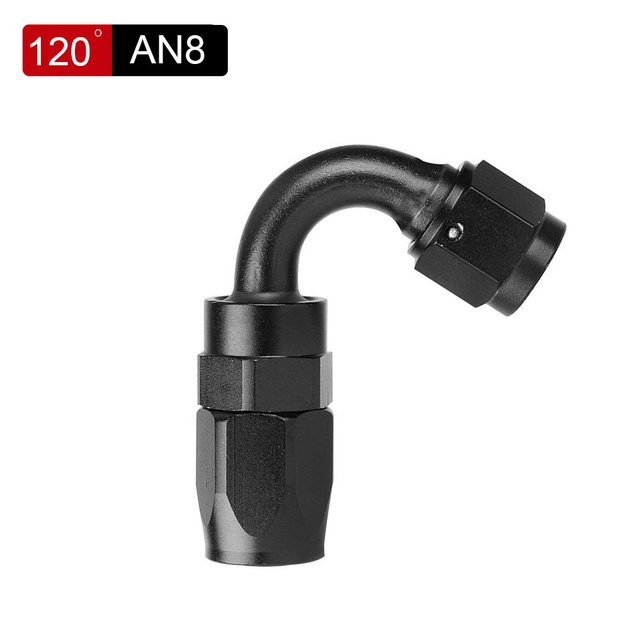 AN6 AN8 AN10 Oil Fuel Swivel Hose Anoized Aluminum Straight Elbow 0 45 ...