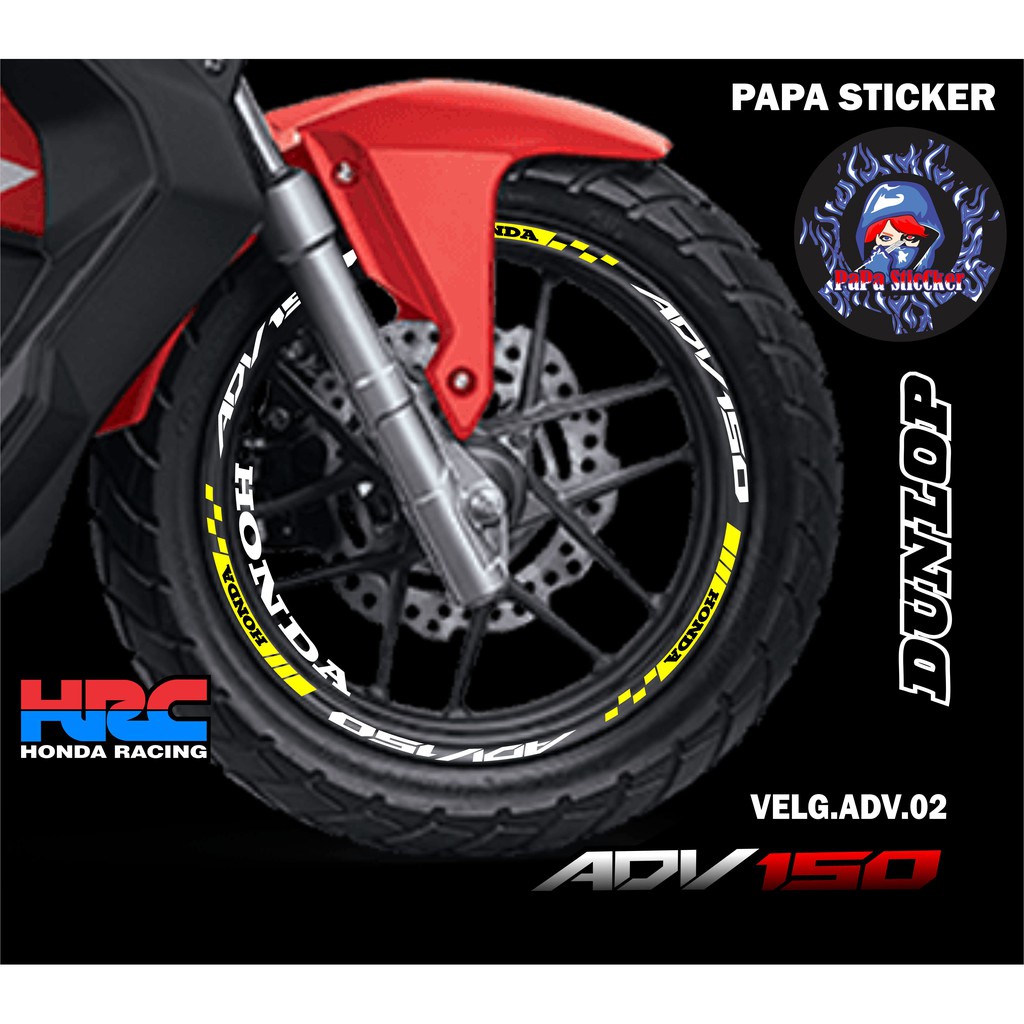 ADV VELG STICKER CUTTING STICKER RELG ADV 150 CUTTING VARIATIONS HONDA ...