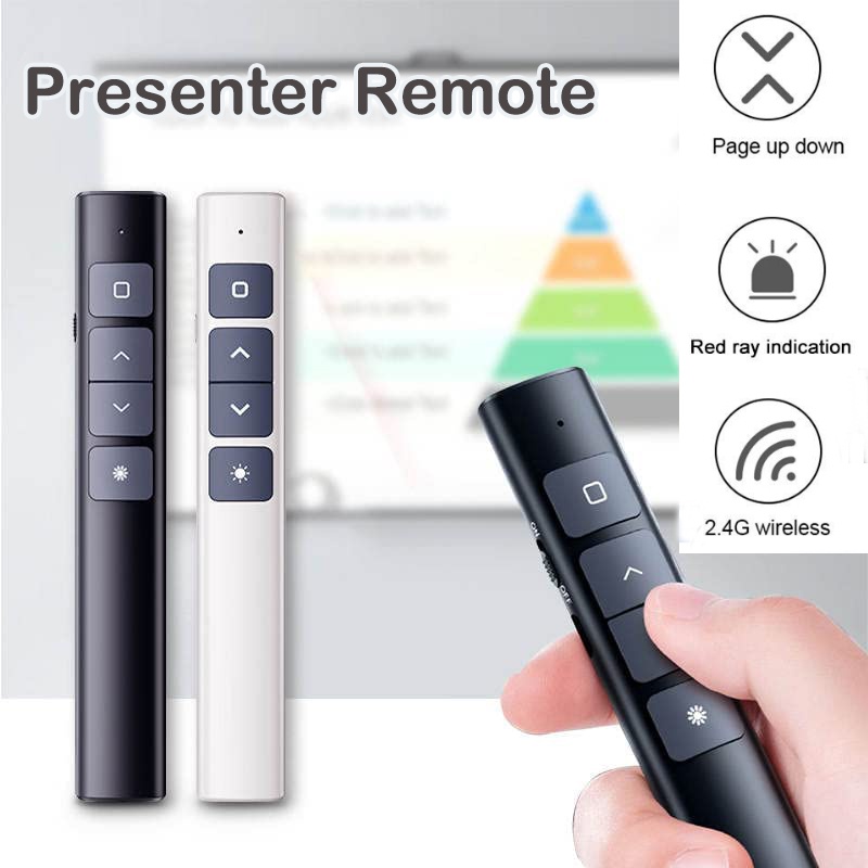Wireless Presenter 2.4GHz USB Laptop Remote Control Flip Pen For PPT Powerpoint Presentation ...