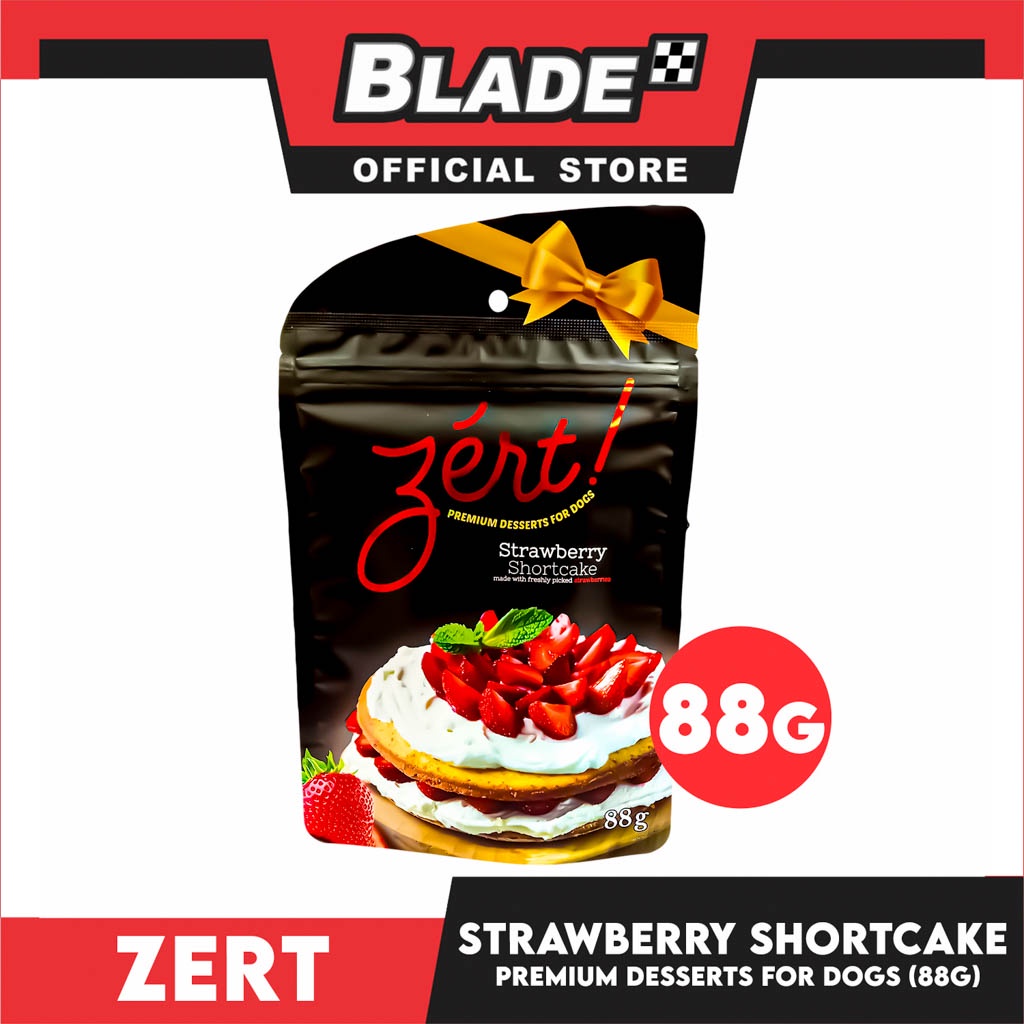 Zert Premium Desserts Strawberry Shortcake Dog Treats 88g | Shopee ...
