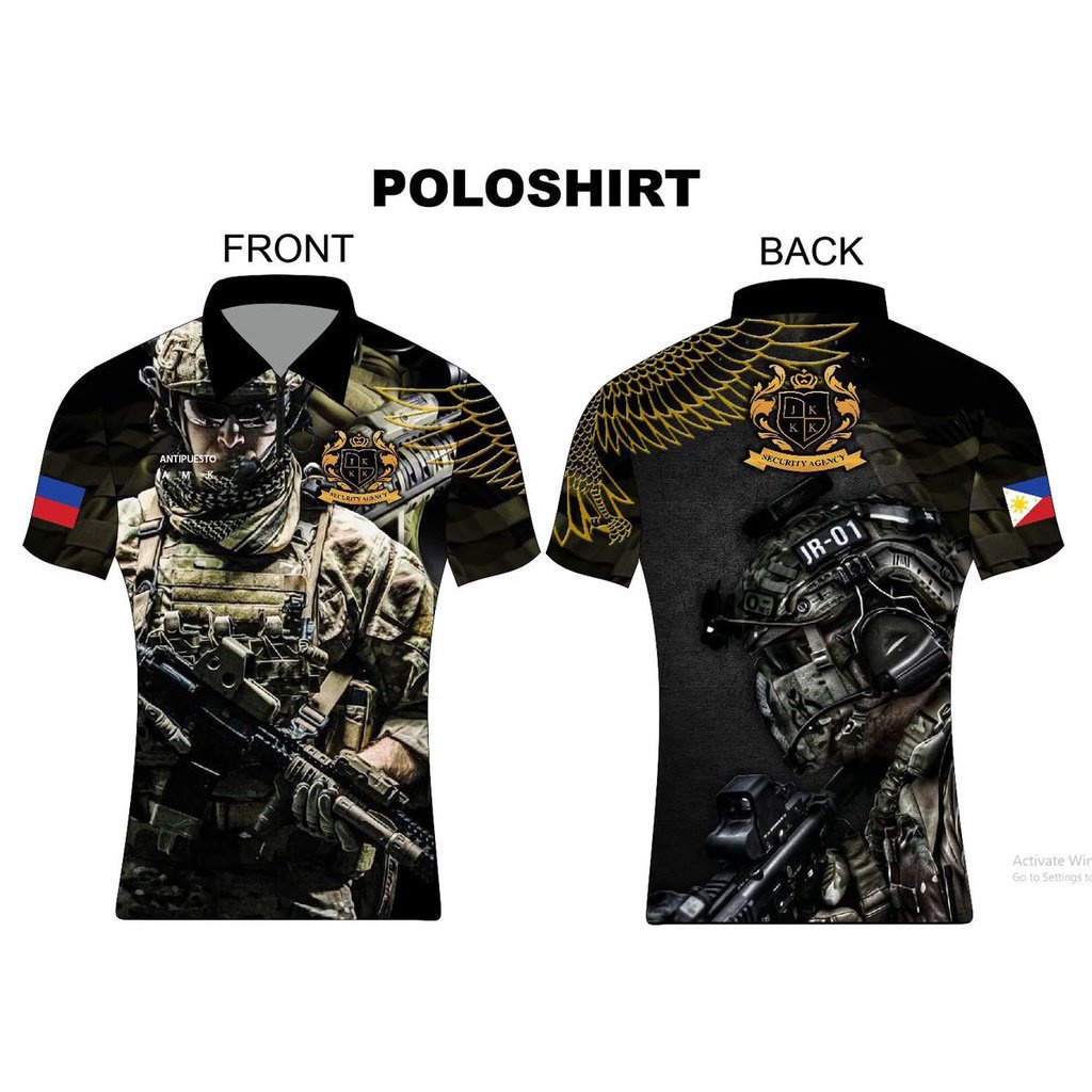 SECURITY-POLO-SHIRT-BATTLE-SHIP-TACTICAL-Polo-Shirt-Black-Breathable ...