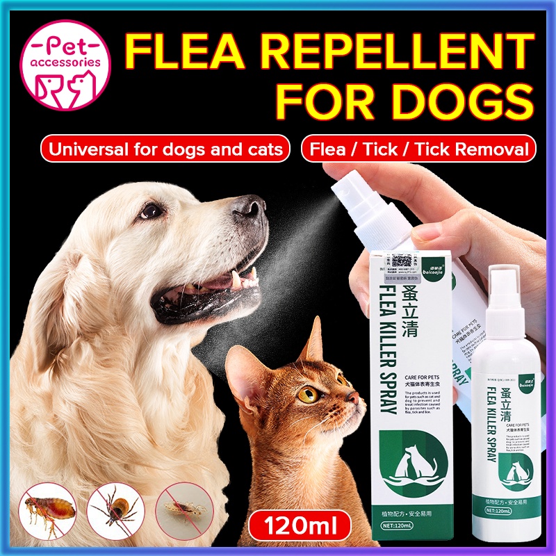 120ml Pet Flea Spray Dog Cat Tick and Flea Removal Spray | Shopee ...