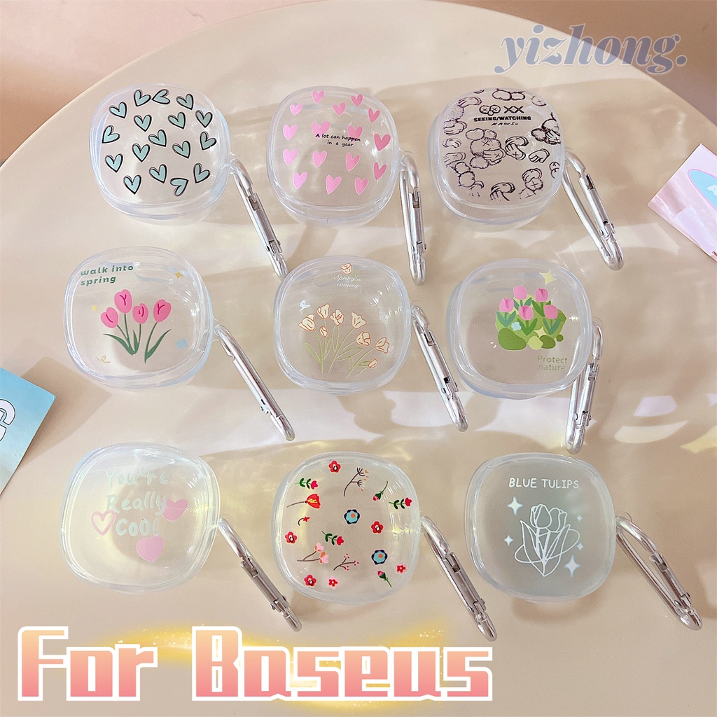 Baseus WM01 WM02 Fresh Tulip Flowers Floral Love Heart Kaws Soft TPU ...
