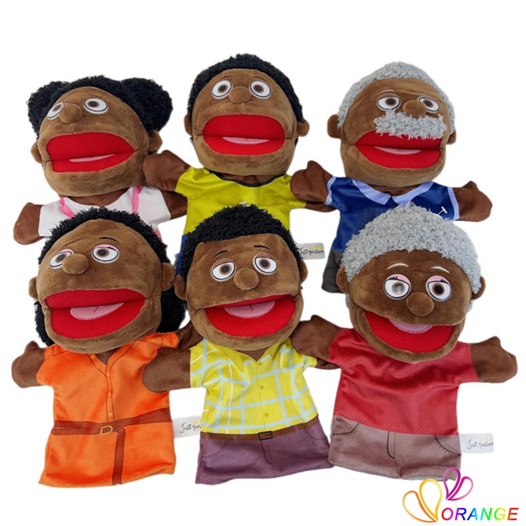 ORD7-Hand Puppet Set 6 Family Members Soft Plush Hand Puppets for Kids ...