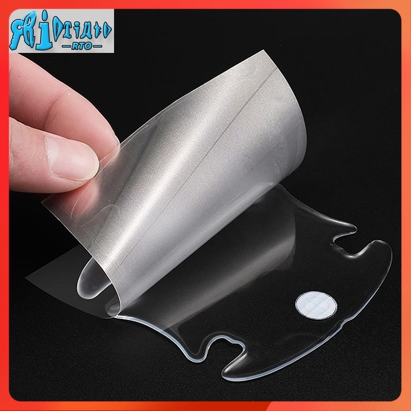 RTO 4/8pcs Mitsubishi Car Door Side Handle Protective Strip Stickers ...