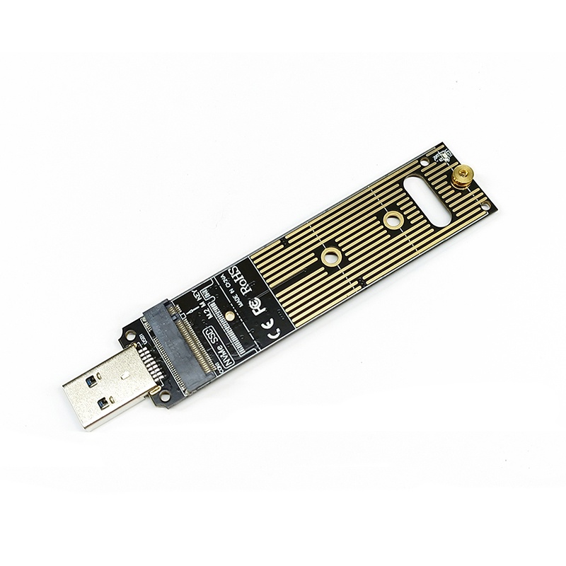 NVME to USB Adapter M2 PCIE NVME SSD M Key to USB3.1 Converter Riser ...