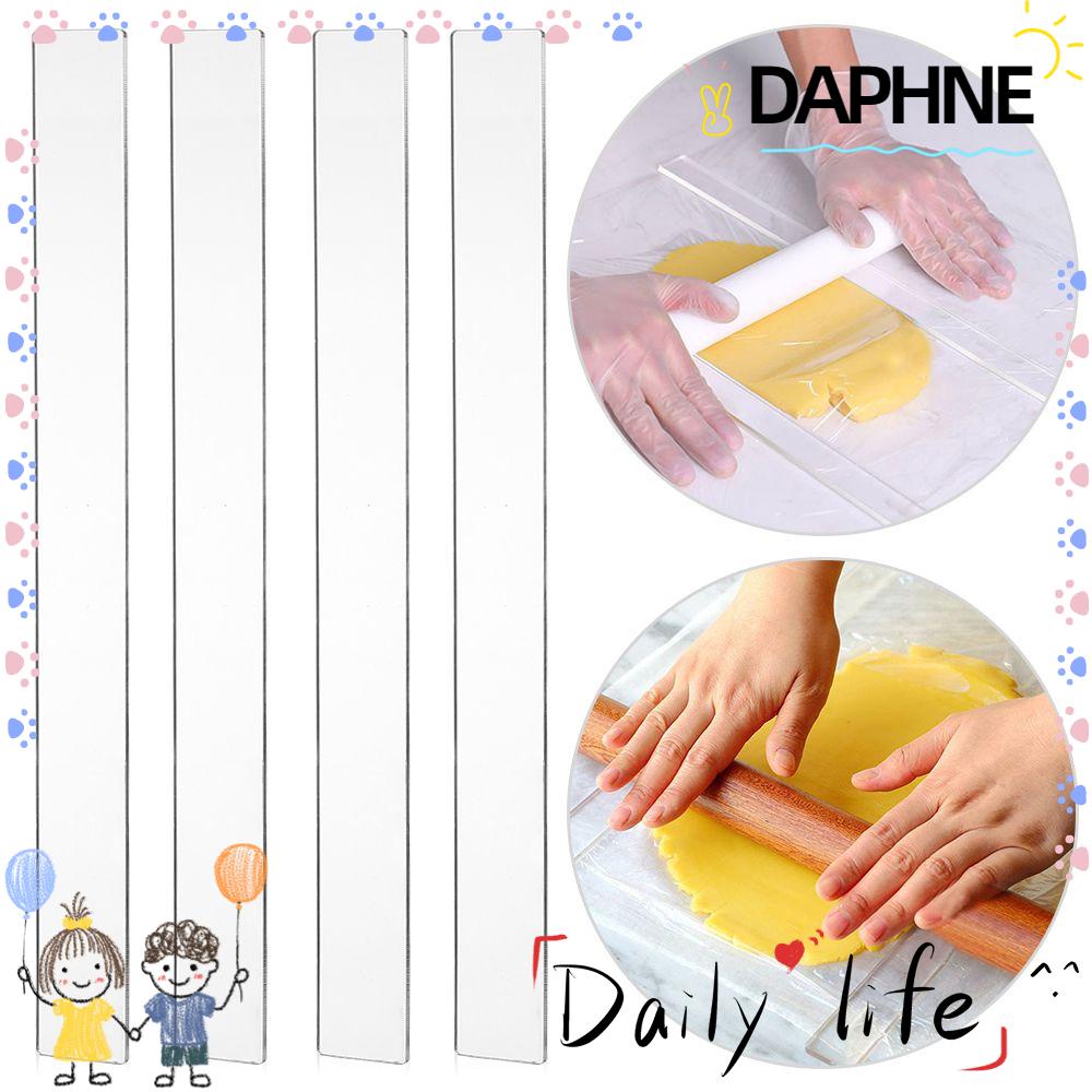 DAPHNE 2Pcs Kitchen Acrylic Balance Ruler Fondant Icing Thickness Ruler ...