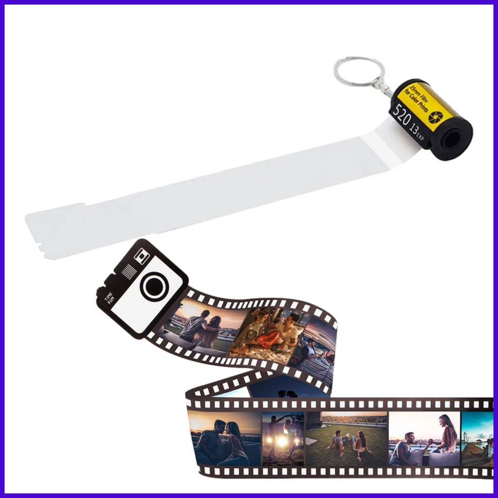 Photos Film Roll Keychain Retro PET Movie Film Blank Heat Transfer ...