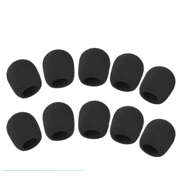 10pcs Microphone Ball Sponge Foam Cover for 30x8MM Microphone (Black ...