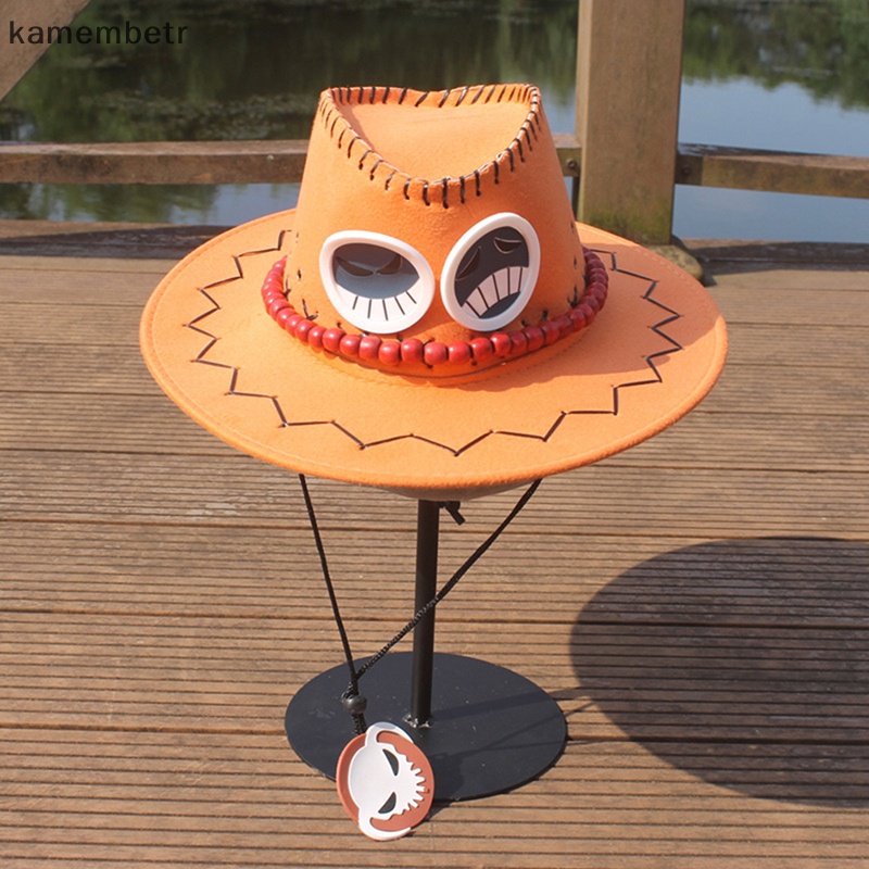 ka One Piece Portgas D Ace Hats Anime Cosplay Cowboy Cap for Men Women ...