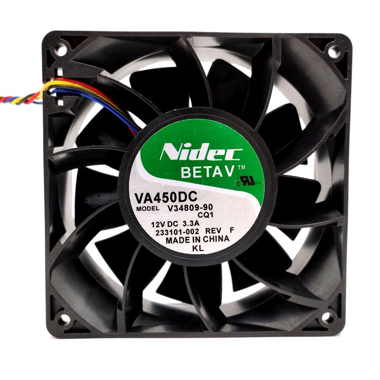 Nidec VA450DC V34809-90 High Speed 12V3.3A High Air Volume Double Ball ...