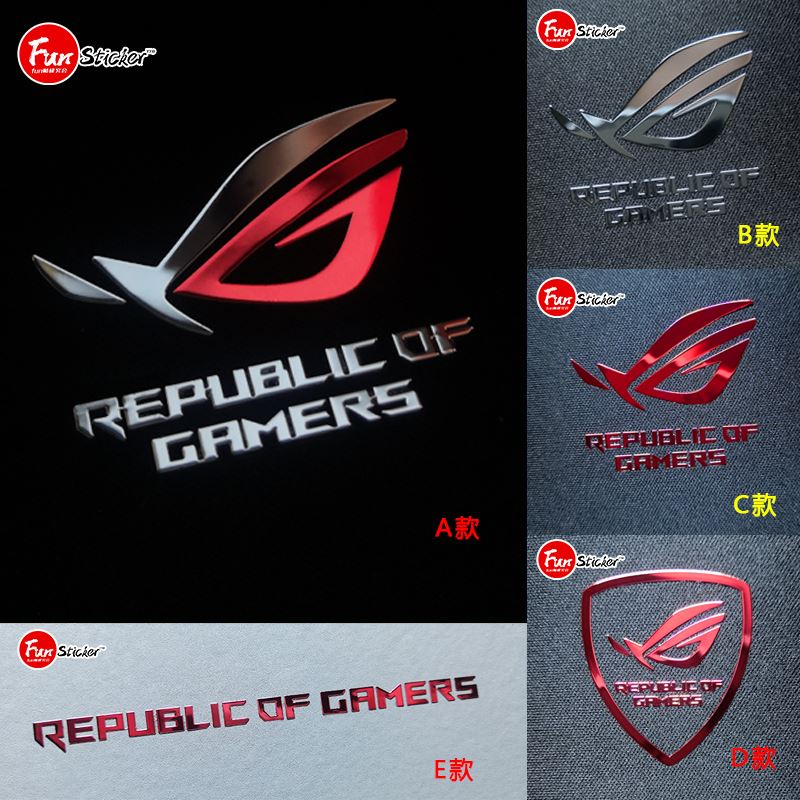 Hot ASUS ASUS ROG Player Country logo logo Metal Sticker Mobile Phone ...