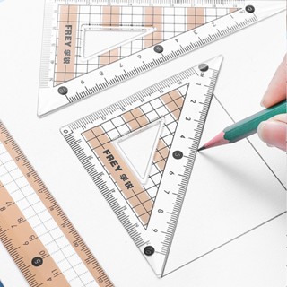 7-Pieces Ruler Set Ruler Triangle Ruler Protractor Rubber Compass ...
