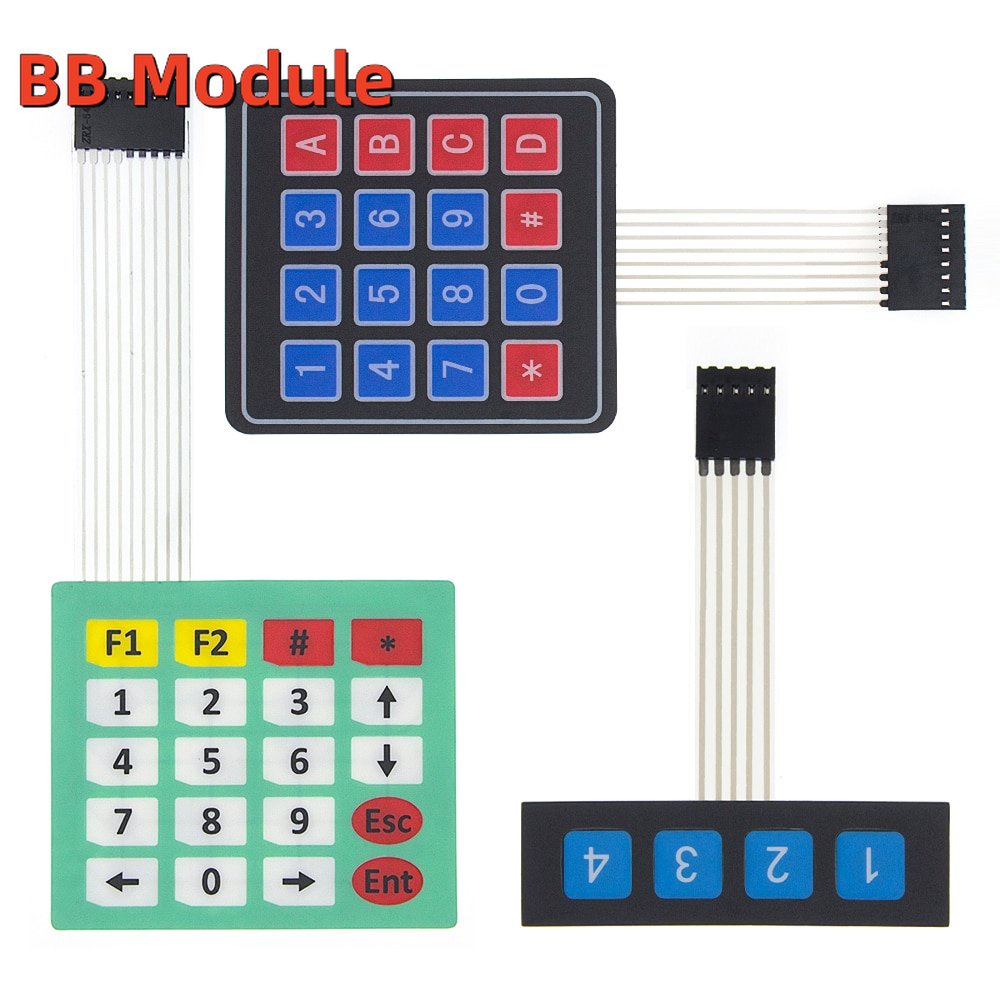 1*4 4*4 4*5 Matrix Array/Matrix Keyboard 16 Key Membrane Switch Keypad for arduino 1x4 4x4 4x5 ...