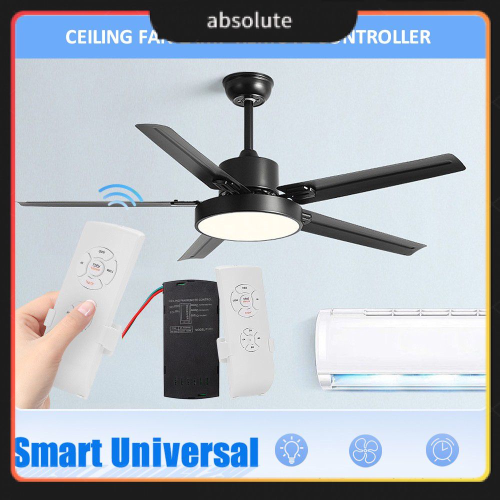 Smart Universal Ceiling Fan Lamp Remote Controller Kit Remote Adjust ...