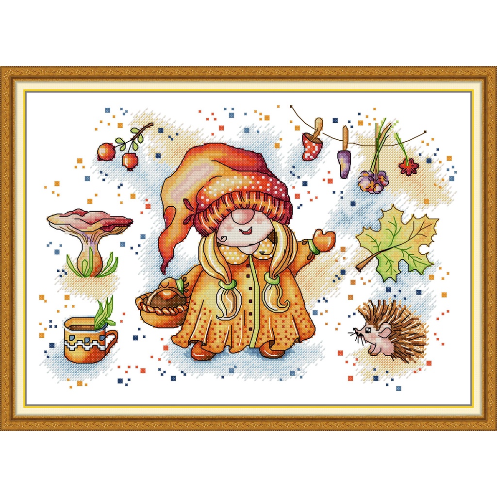Joy Sunday Stamped Cross Stitch Ktis DMC Threads Chinese DIY Set ...