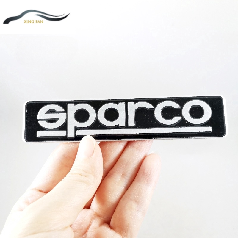 XINFAN 1 X Aluminum SPARCO Car Auto Decorative Emblem Badge Decal ...