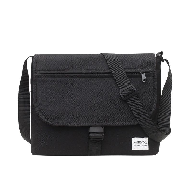 Unisex Japanese Style Simple Retro Shoulder Bag Women's Men's Bag ...