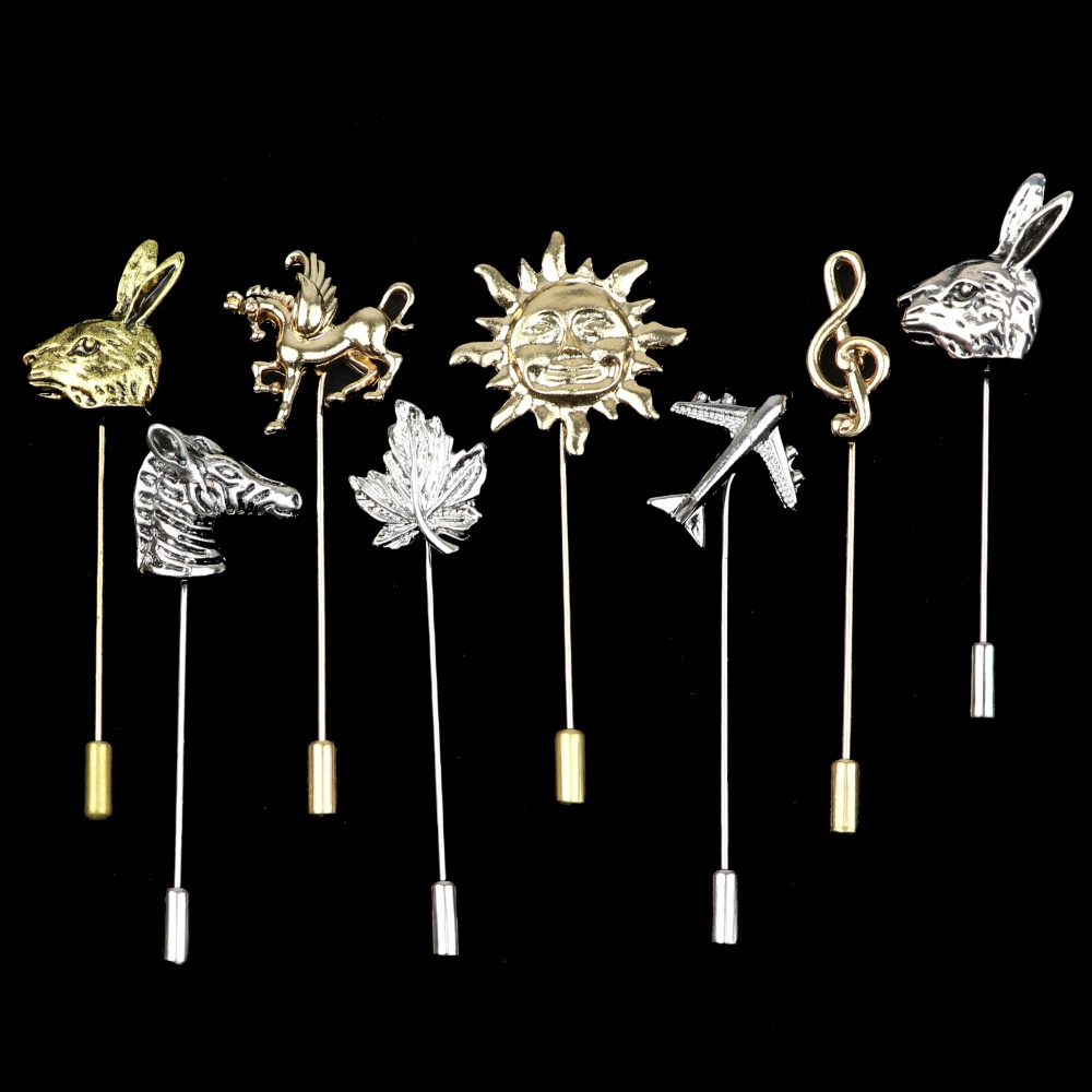 ZONFAZ Mens Gold Brooch Pins for Suit Tuxedo Advanced Chic Brooches ...