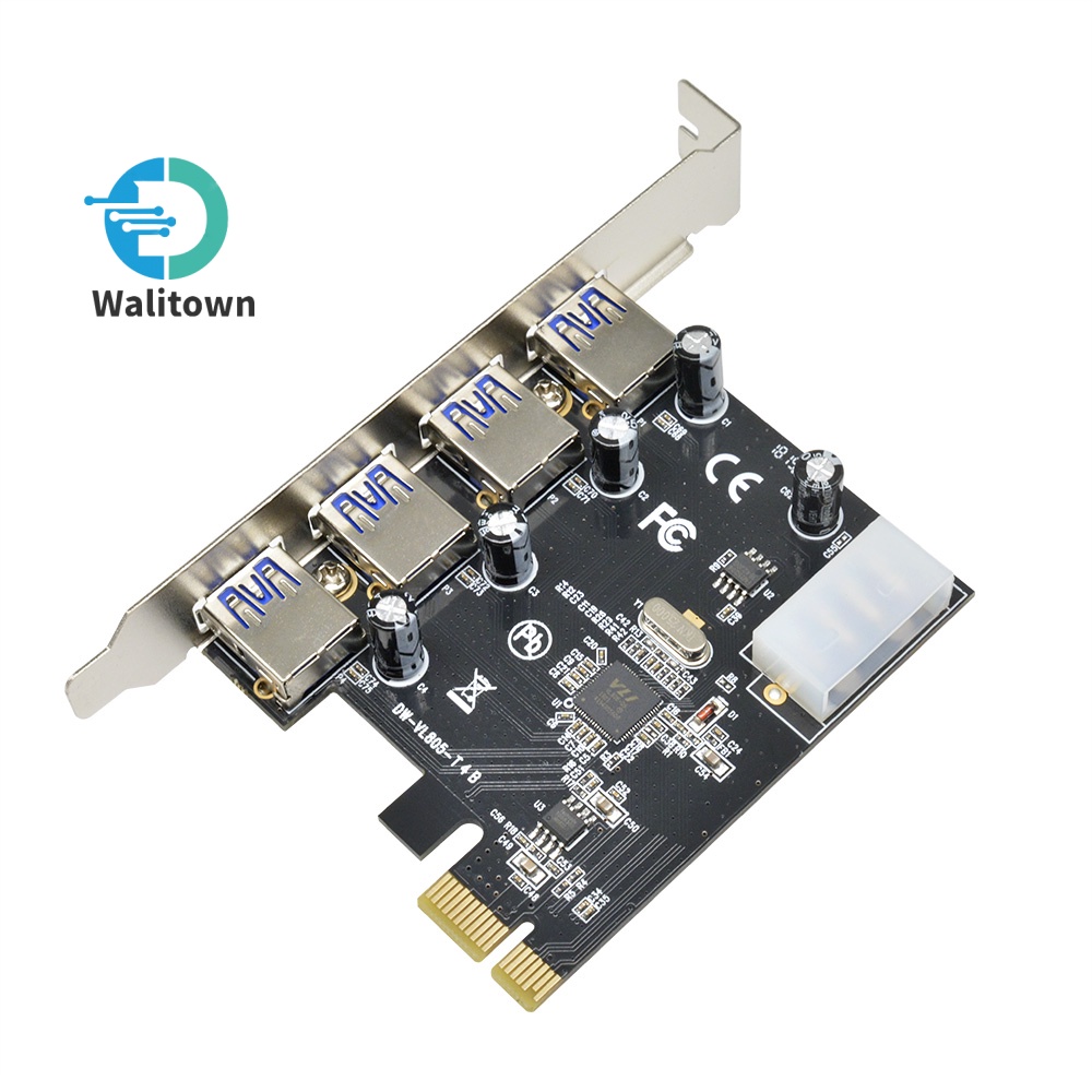 4-port PCI-E to USB 3.0 HUB PCI Express expansion card adapter board | Shopee Philippines