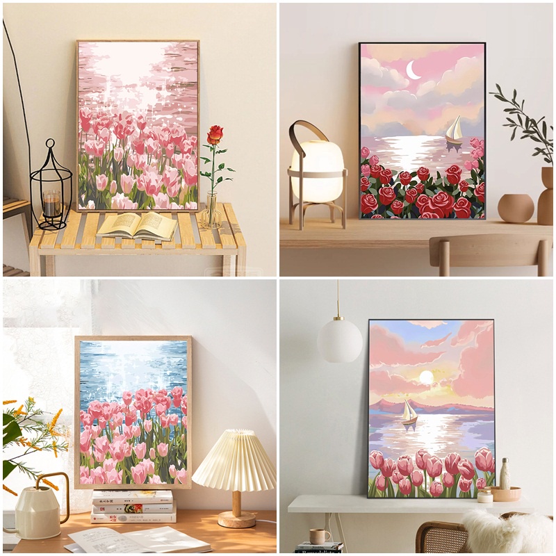 Lovely Painting Core DIY Art Wall Decor Waterproof Living Room Hanging ...