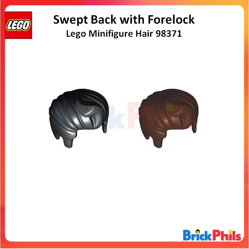 Lego Minifigure Hair 98371 Swept Back with Forelock | Shopee Philippines
