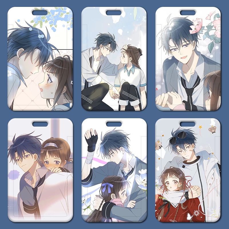Couples Style ID Card Cover Girls Boys Students Children Campus Meal ...