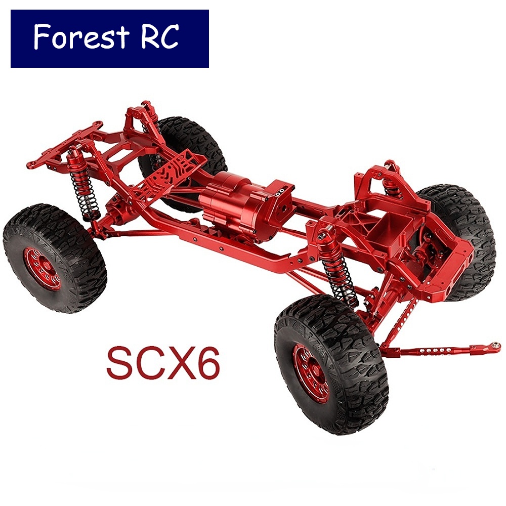 1/6 SCX6 Car Frame with Gearbox Wheel Hub Tire All-metal Chassis Remote ...