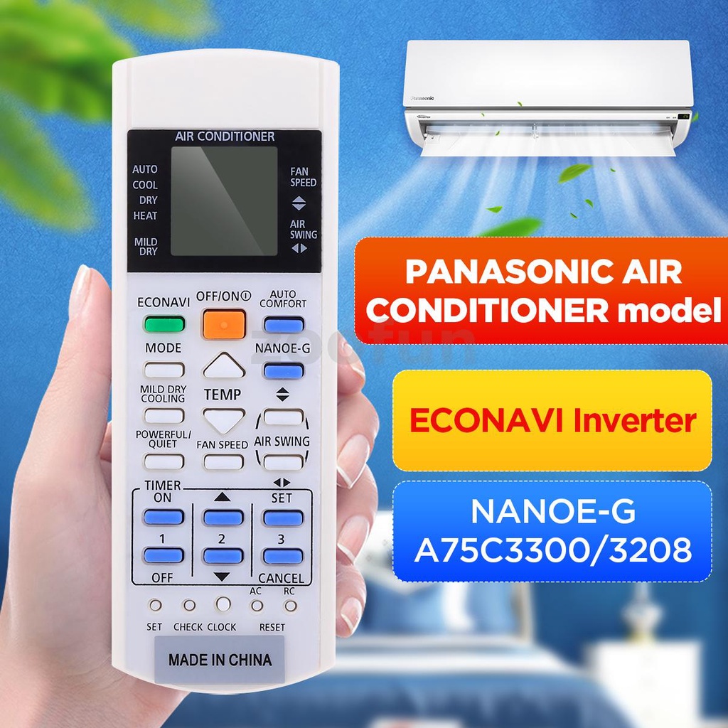 Remote Control Switch for PANASONIC Air Conditioner ECONAVI Inverter ...