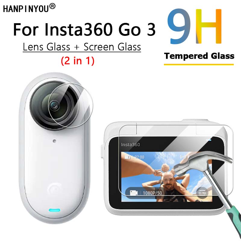 2 in 1 For Insta360 Go 3 Tiny Action Camera Clear Ultra Slim Camera ...
