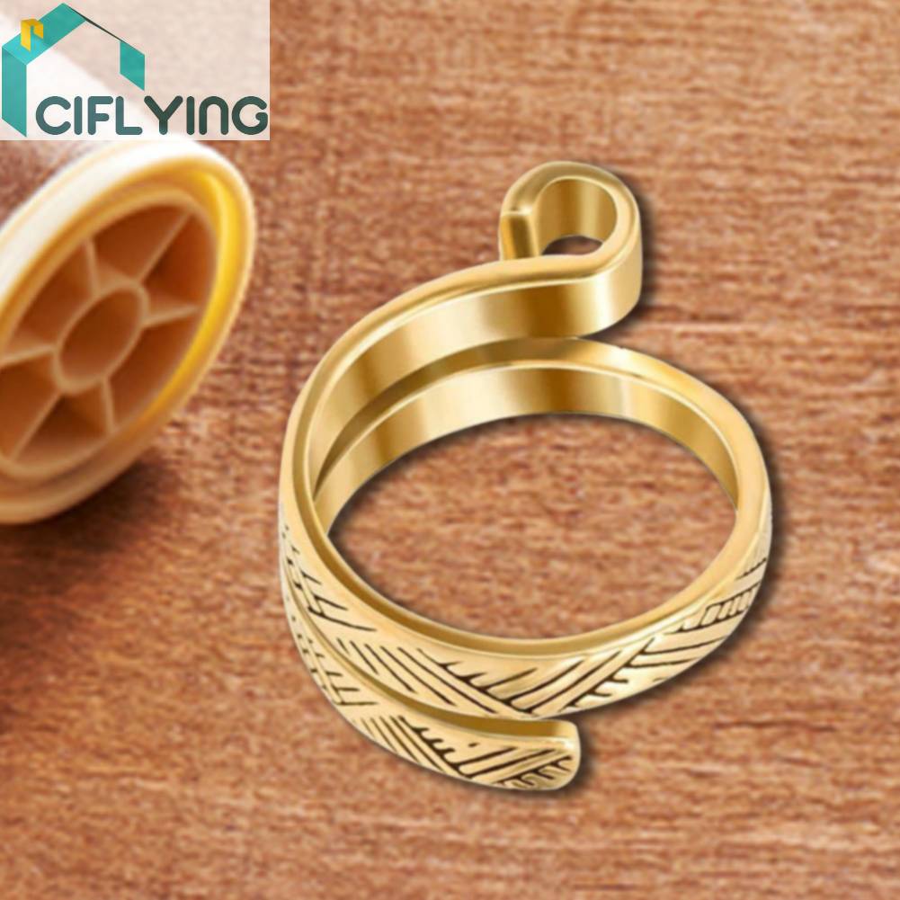 DIY Crochet Ring Hand-Made Adjustable Crochet Loop Tension Ring for ...