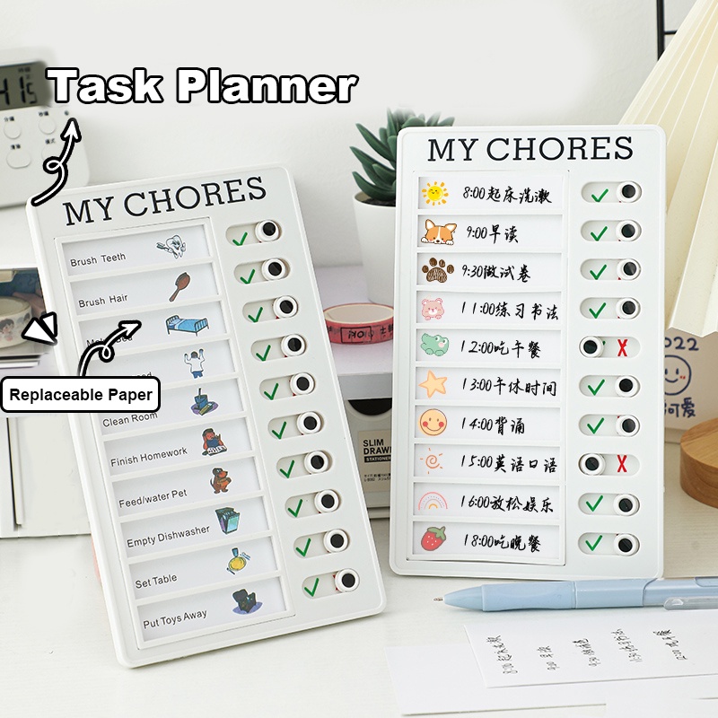 Reusable Task Planner Board Multifunctional Detachable Checklist Board ...