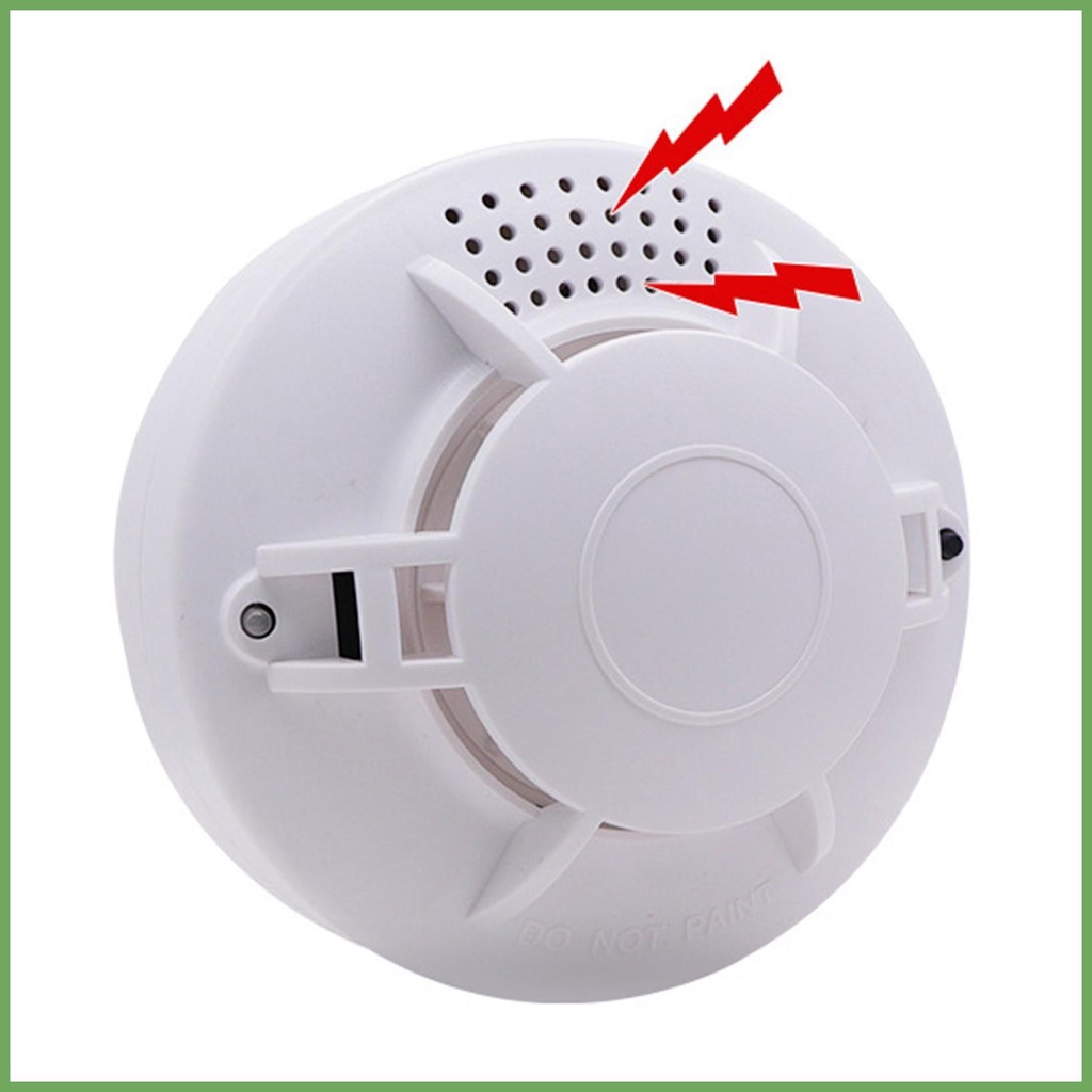 Smoke Detector 10-Year Fire Alarm Smoke Detector with Built-in 9V ...