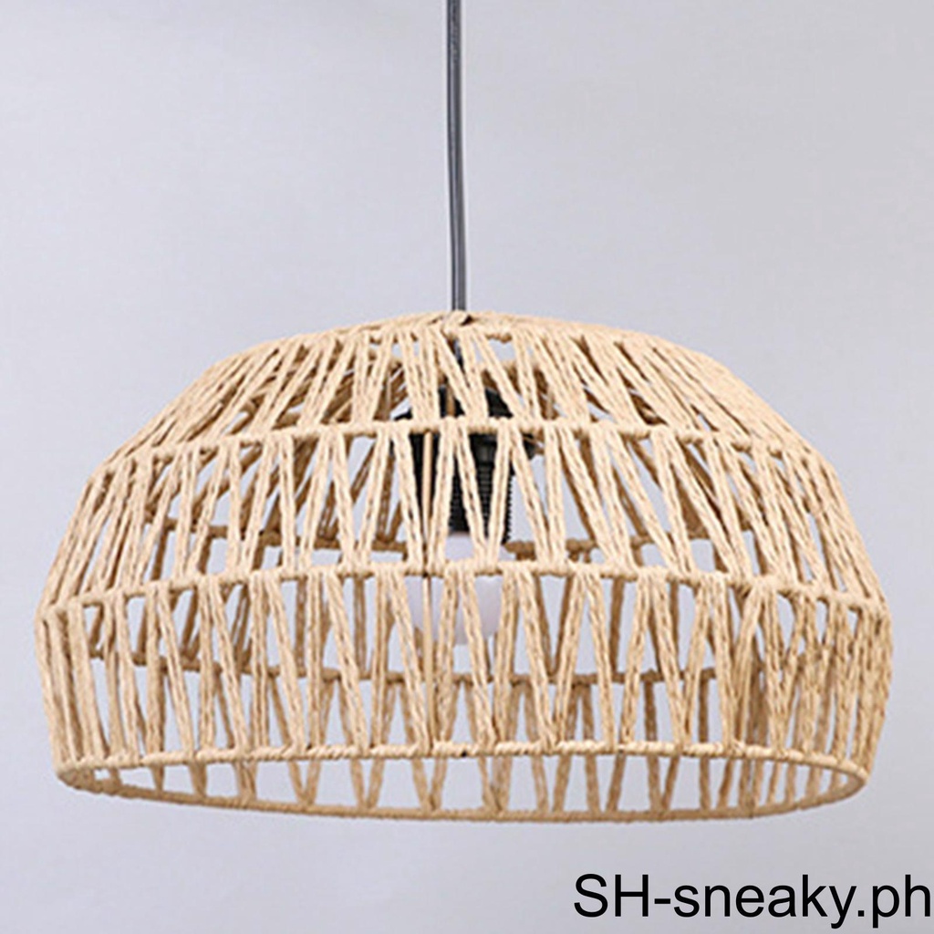 (runbu）Pendant Lamp Shade Rattan Decoration Ceiling Light Shade for ...