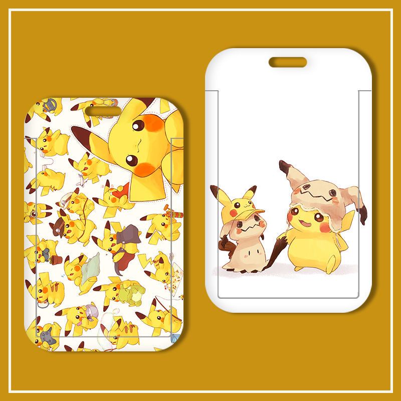 Anime Cartoon Pokemon Pikachu Custom Student School ID Card Name Card ...