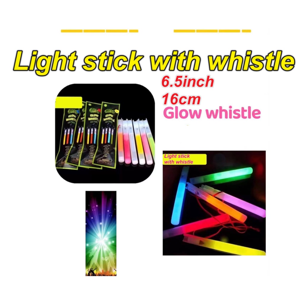 6inch light stick with whistle Light sticks for concerts and parties ...