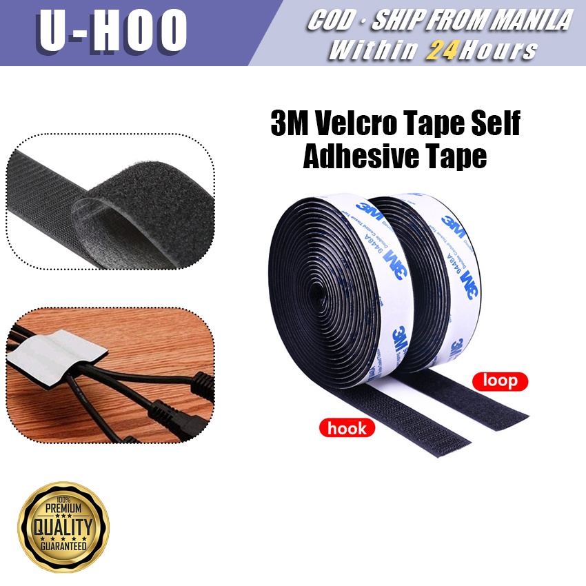 20mm/100mm 3M Velcro Tape With Adhesive Can be cut to size Home ...