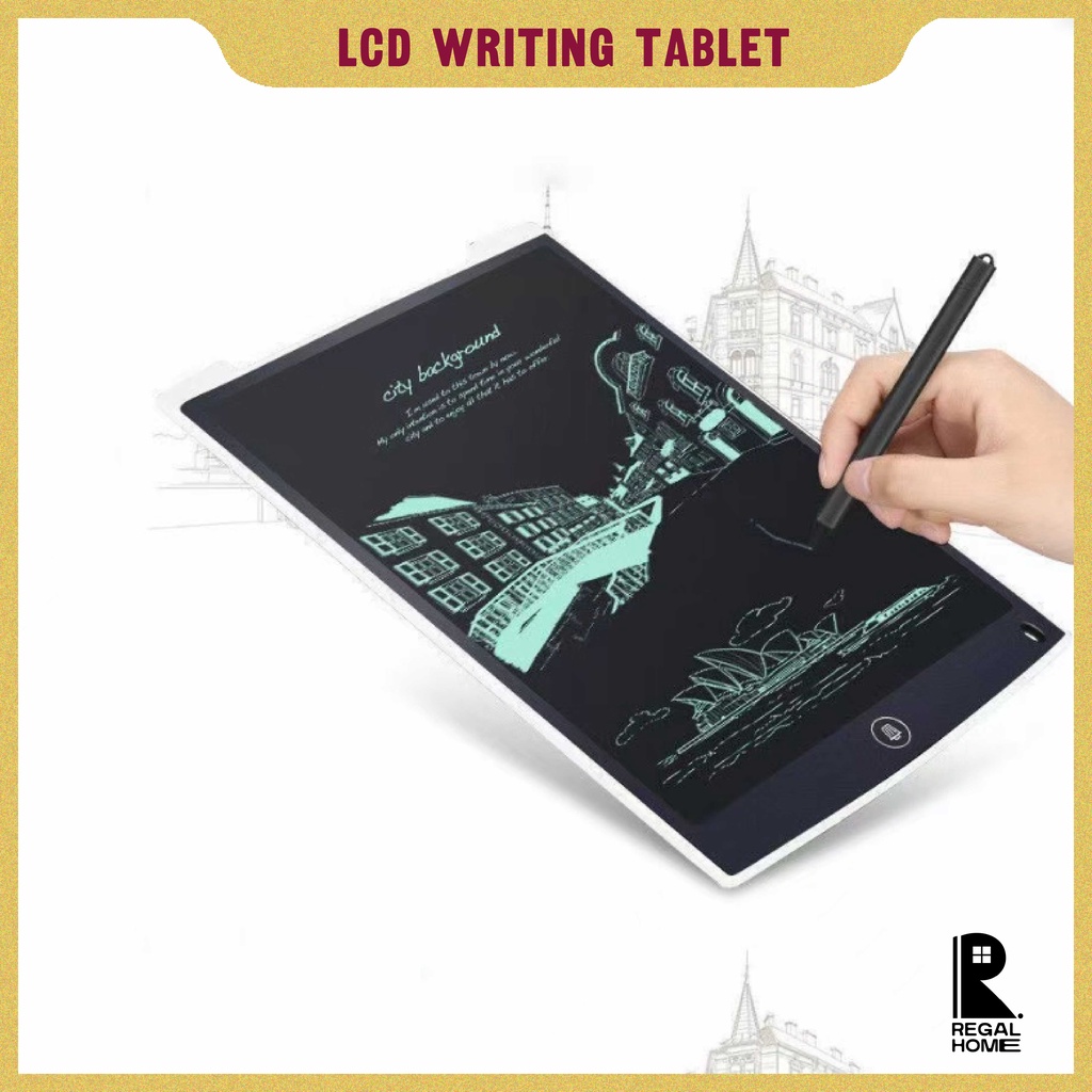 LCD Writing Tablet Pad Easy Writing No Mess Writing Tablet LCD Teaching ...