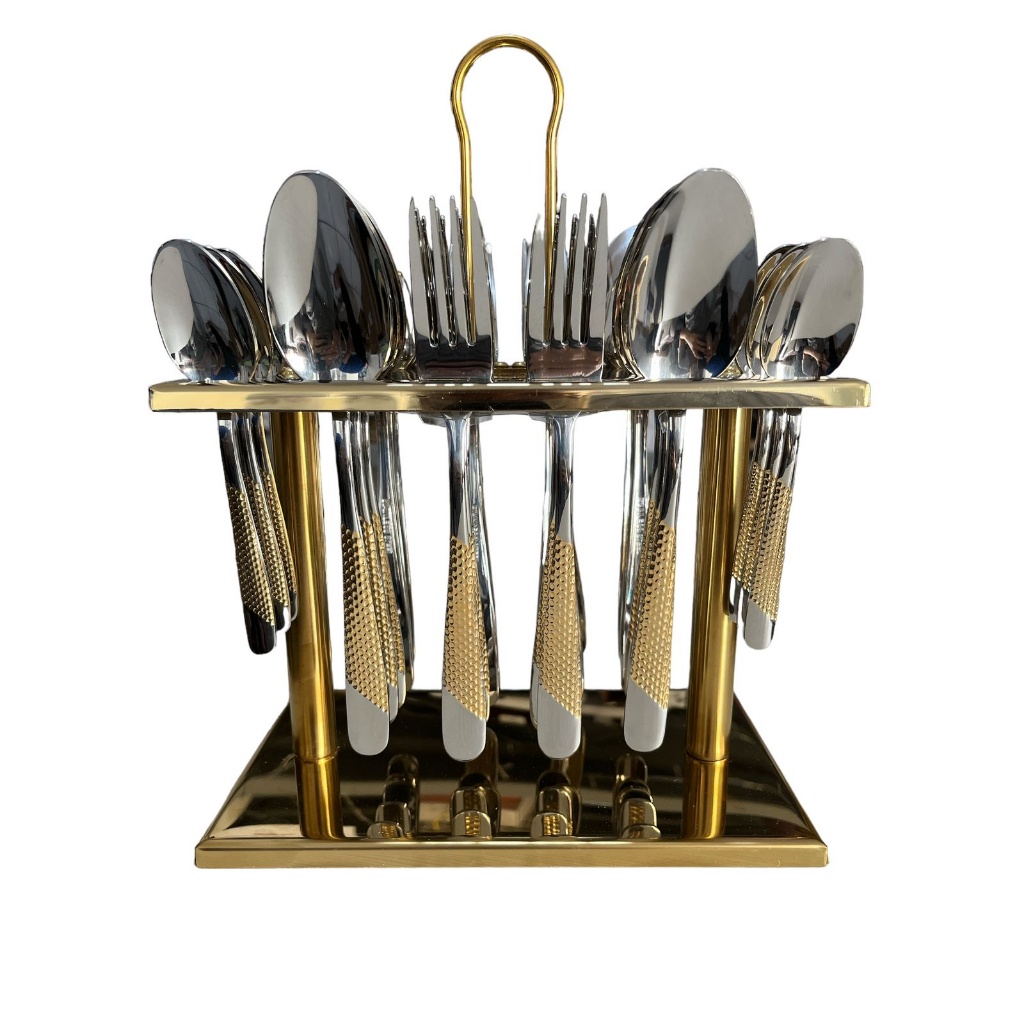 Kingsbakeware 24k Gold Sultan Spoon / Rack Spoon Set / 36pcs Rack Spoon ...