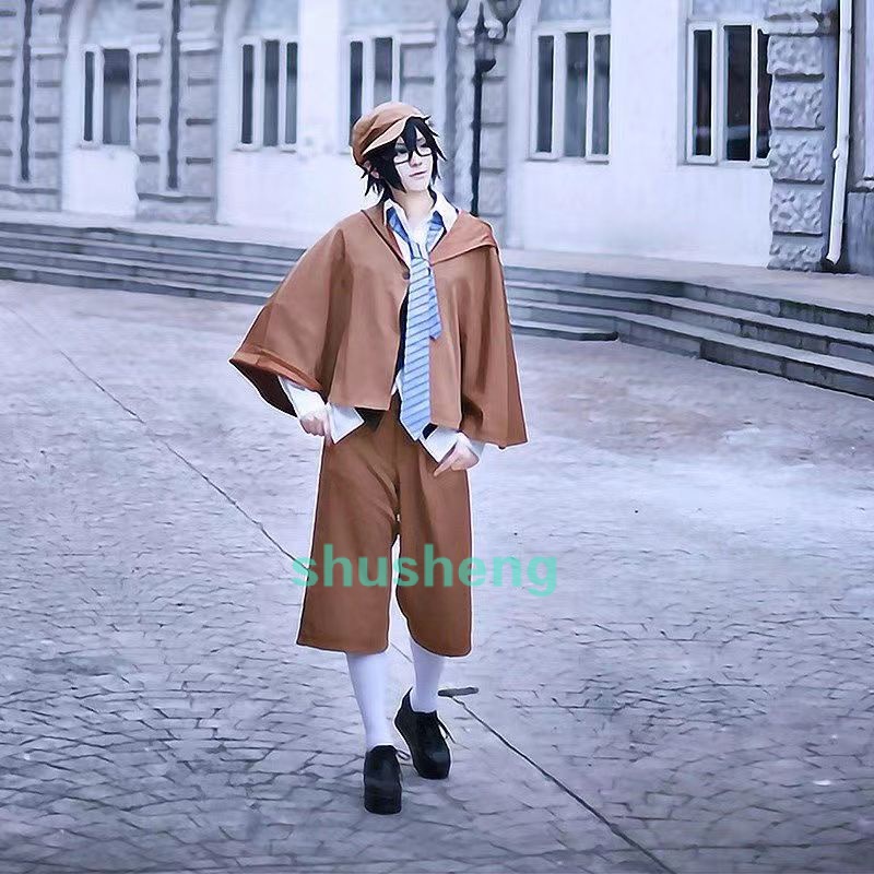Anime Bungou Stray Dogs Ranpo Edogawa Cosplay Costume Short Black Wig ...