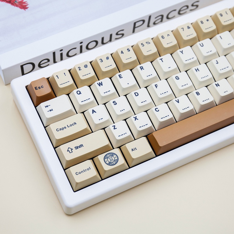 Stamp theme vintage mechanical keyboard cap original factory height pbt ...
