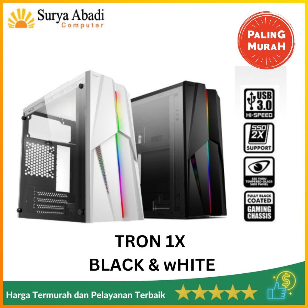 Armaggeddon TRON 1X m-ATX RGB Front Panel Case | Gaming PC Case ...