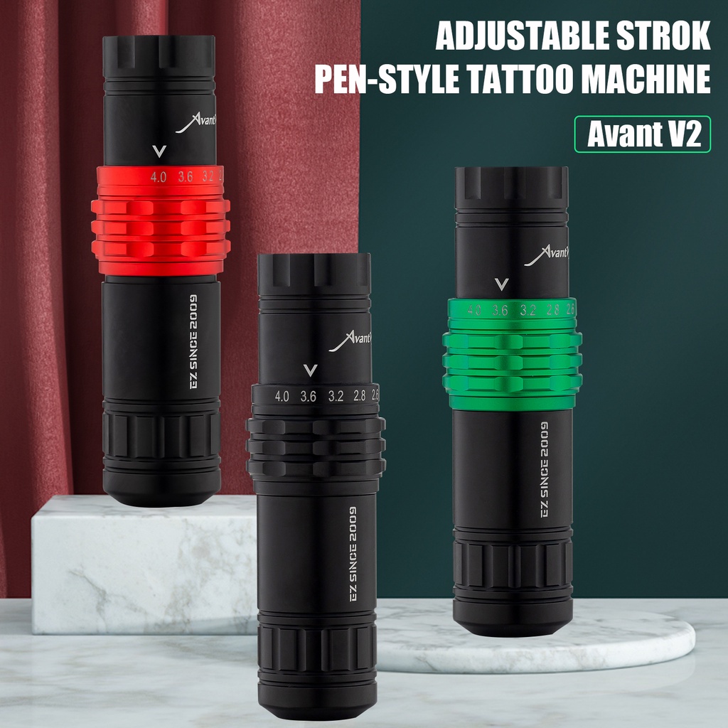 New Avant V2 Adjustable Stroke Lengths Permanent Makeup Tattoo Machine ...
