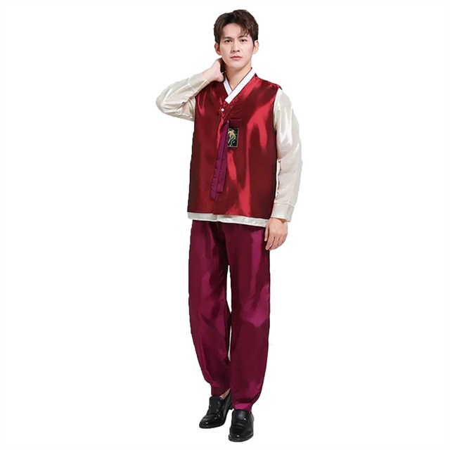 Men's Korea Traditional Ancient Costume Male Palace Wedding Hanbok ...